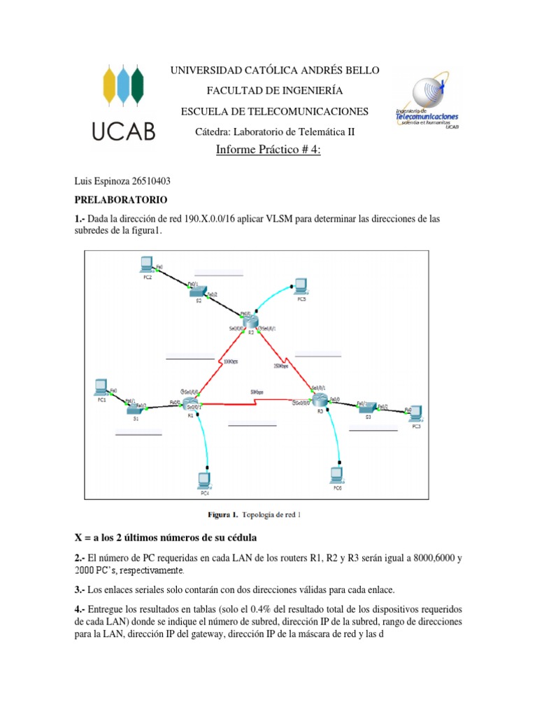 Practica # 4 | PDF | Enrutador (Computación) | Protocolos de internet