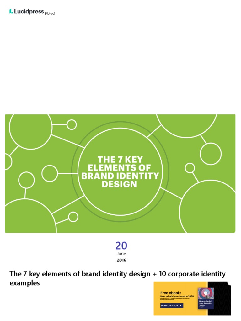 Key Elements of Brand Identity Design - Best Corporate Identity ...