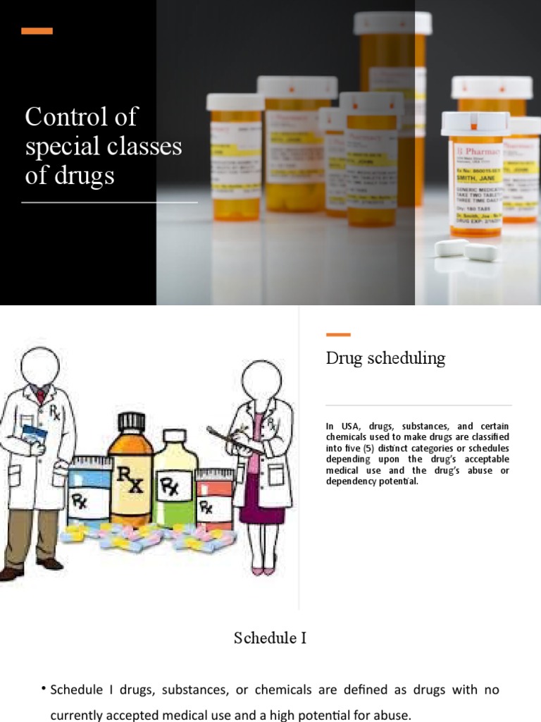 Drug Scheduling and Classifications in the USA | PDF | Medical ...