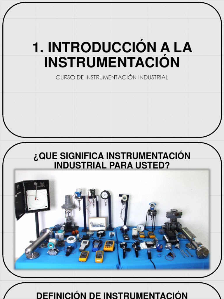 Introducción a la Instrumentación Industrial | PDF | Sensor | Electrónica