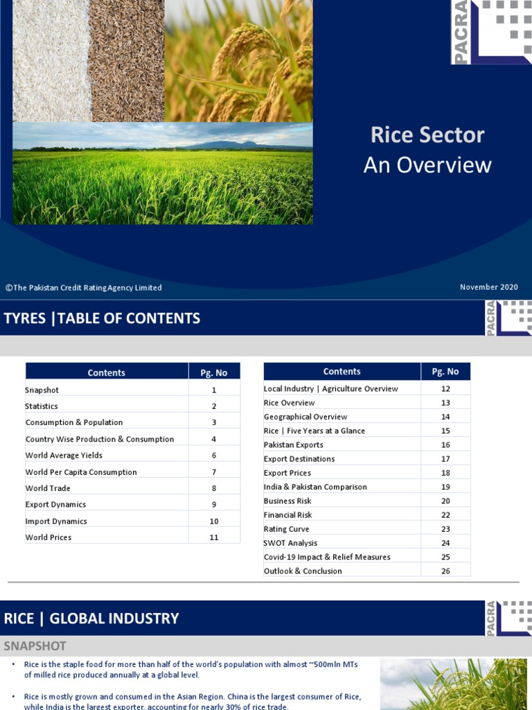 Rice Sector PACRA - 1604759631 | PDF | Rice | Thailand