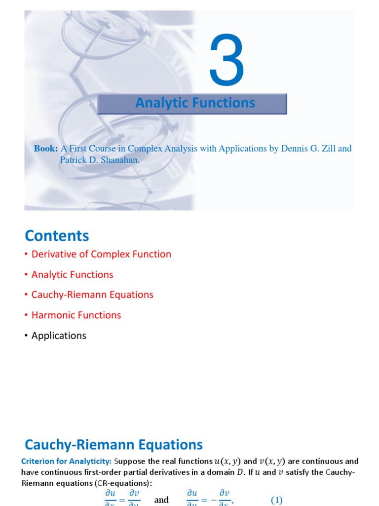 Analytic Functions: Book: A First Course in Complex Analysis With ...