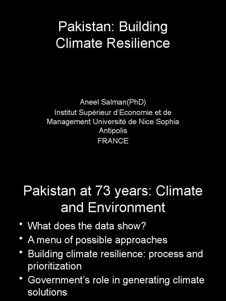 Climate Change in Pakistan 2020 | PDF | Climate Change | Climate Change ...