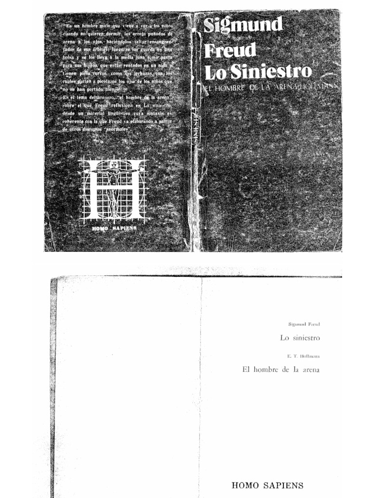 Freud, Sigmund, - Lo Siniestro - , en Freud y Hoffmann, Lo Siniestro y ...