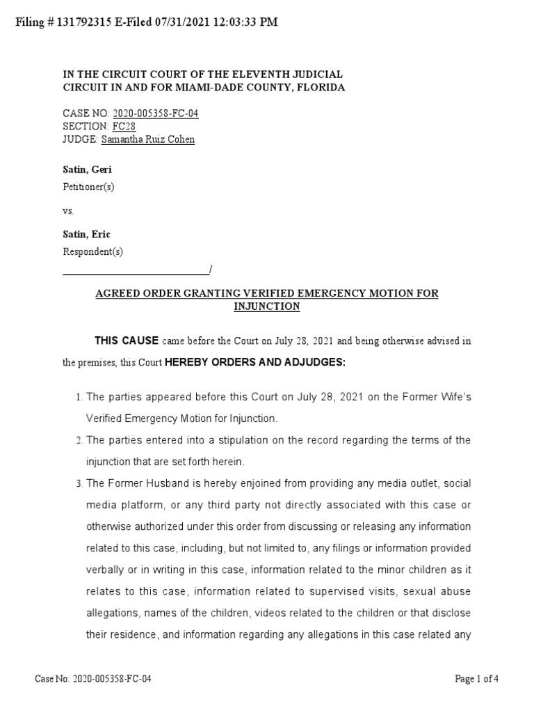 Agreed Order | PDF | Injunction | Common Law