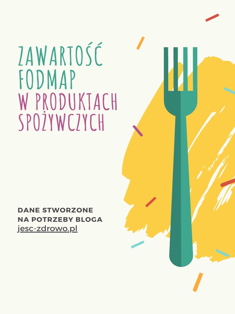 Dieta FODMAP Tabela Produktow | PDF