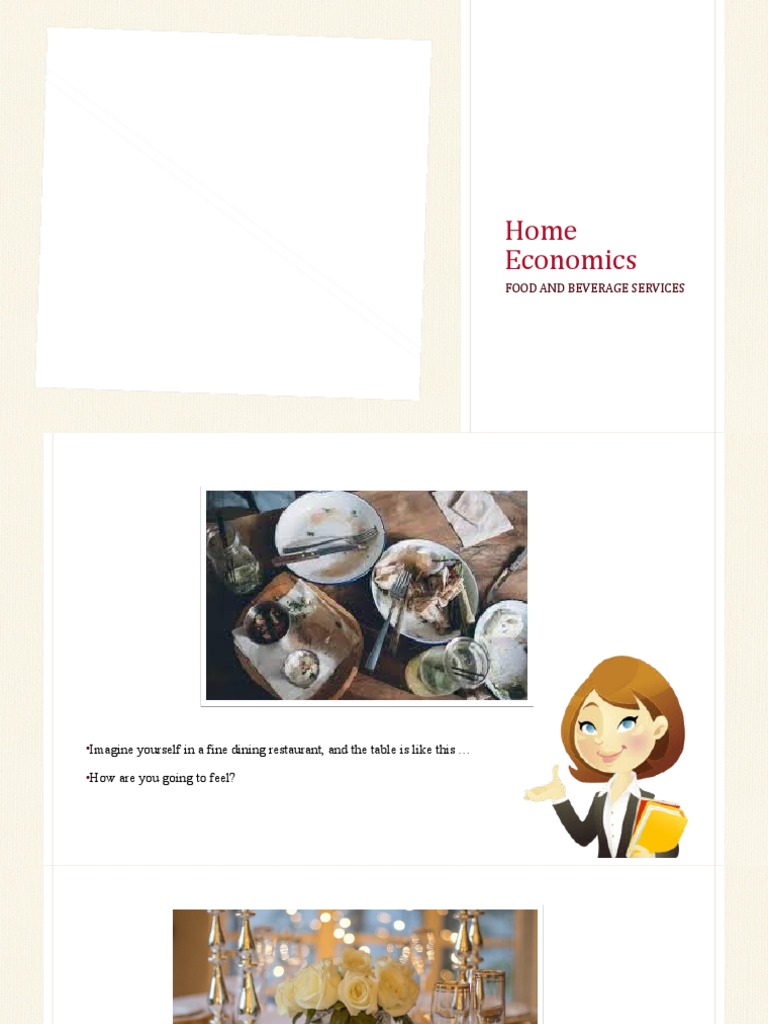 Home Economics: Food and Beverage Services | Download Free PDF ...
