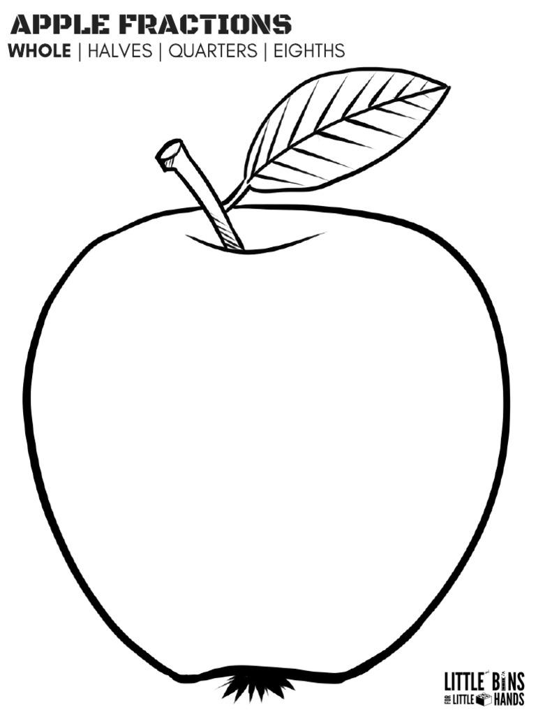 Apple Fractions: Whole to Eighths | PDF | Wellness