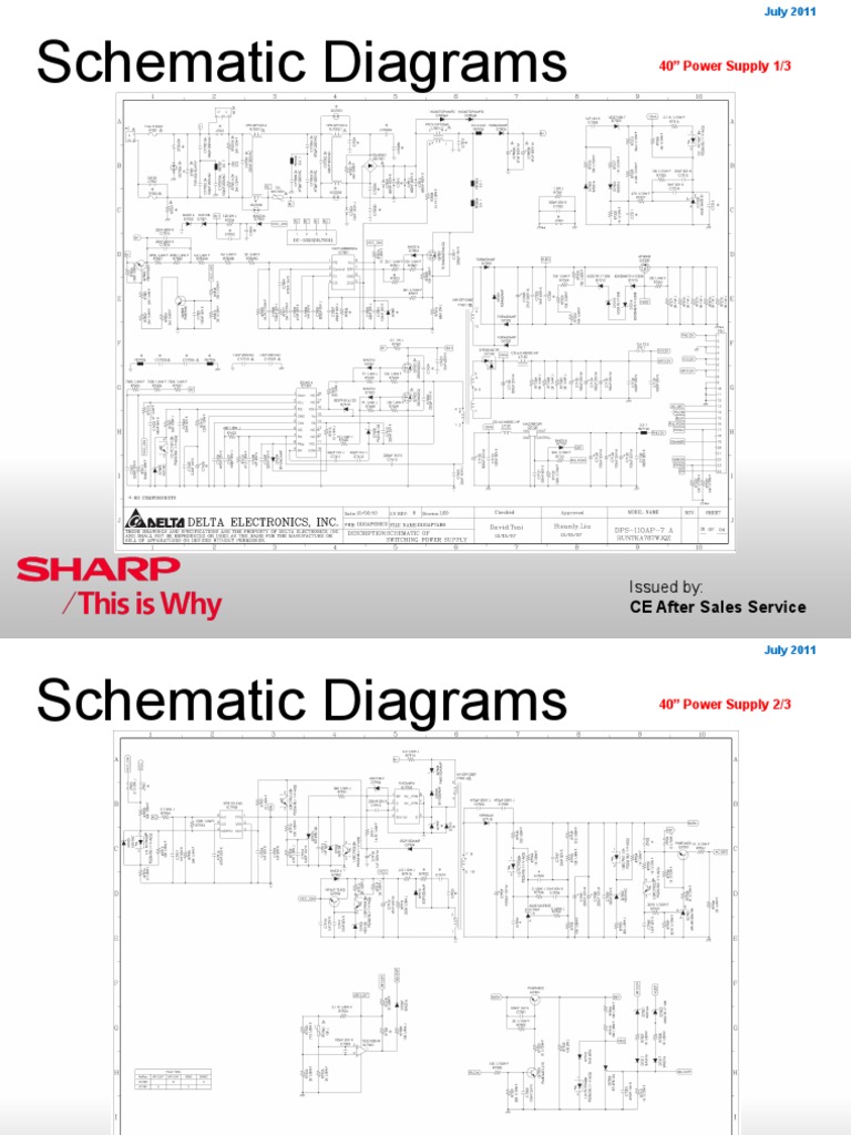 40" Power Supply Schematic Diagrams | PDF