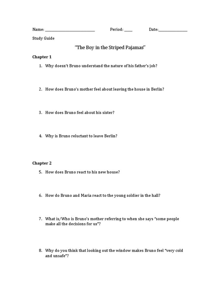 The Boy in The Striped Pajamas | PDF