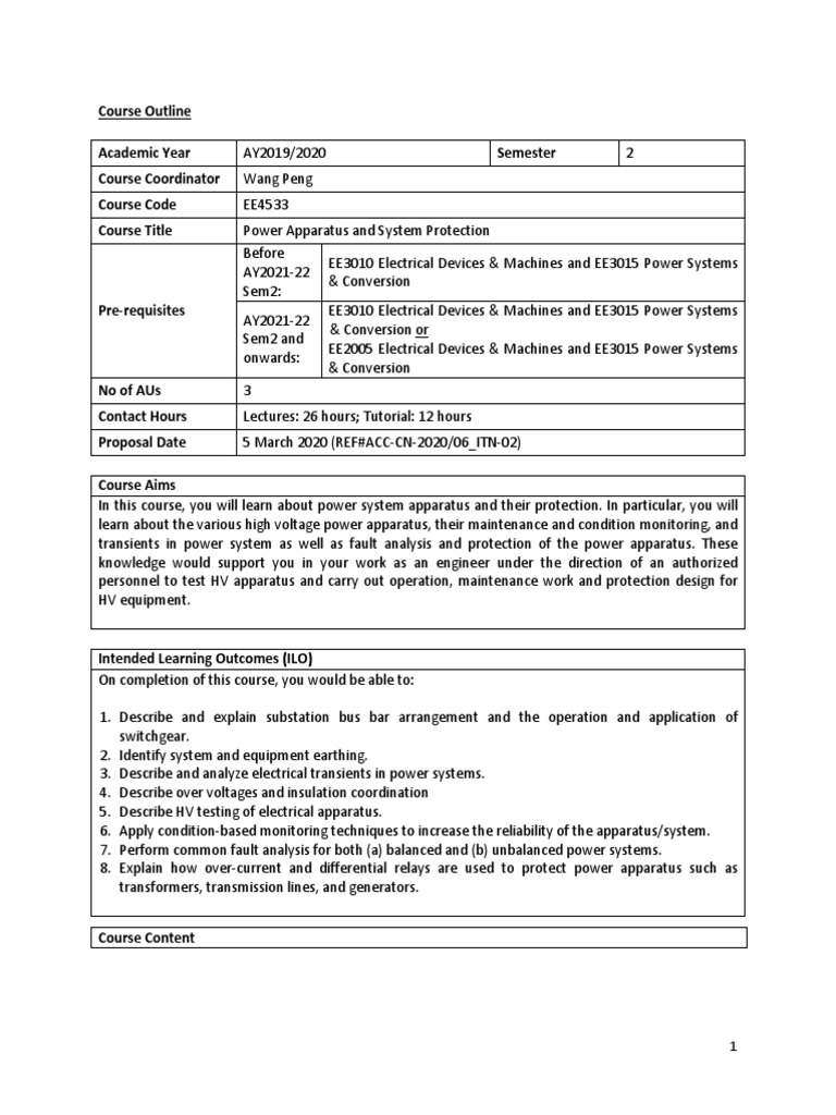 Power Apparatus and System Protection | PDF | Electrical Substation ...