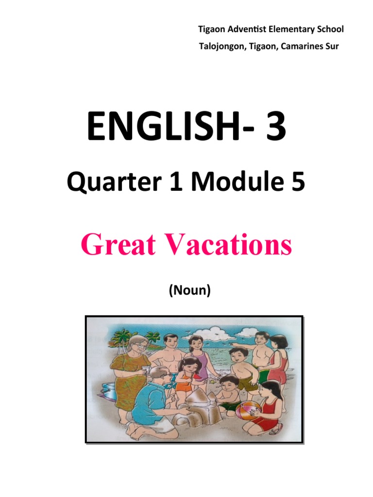 English-3: Quarter 1 Module 5 | PDF | Language Arts & Discipline