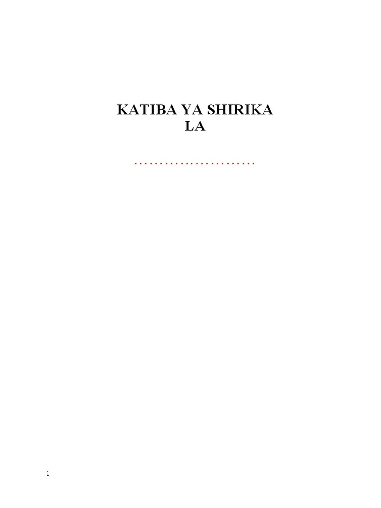 NGO Muundo Wa Katiba SW | PDF