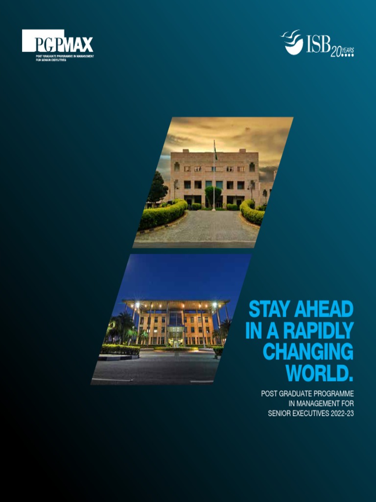 Stay Ahead in A Rapidly Changing World.: Post Graduate Programme in ...