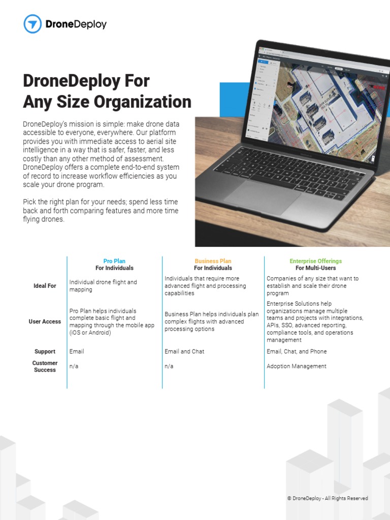 Dronedeploy For Any Size Organization: Pro Plan | PDF | Ios | Mobile App
