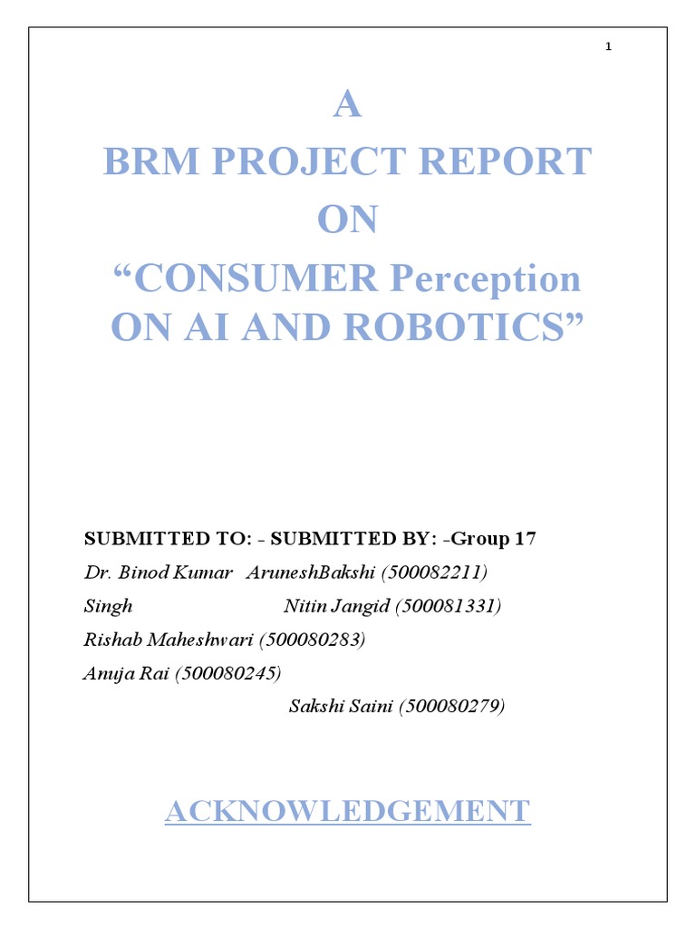Group 17 BRM Project | PDF | Artificial Intelligence | Intelligence (AI ...
