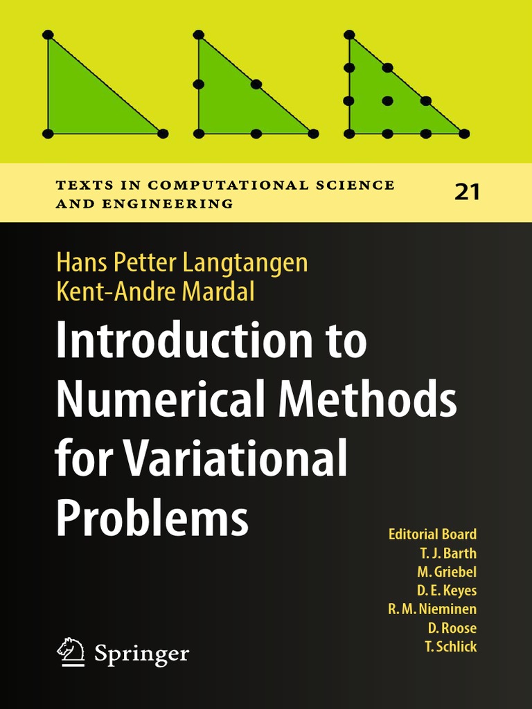 Langtangen H.P., Mardal K.-A - Introduction To Numerical Methods For ...