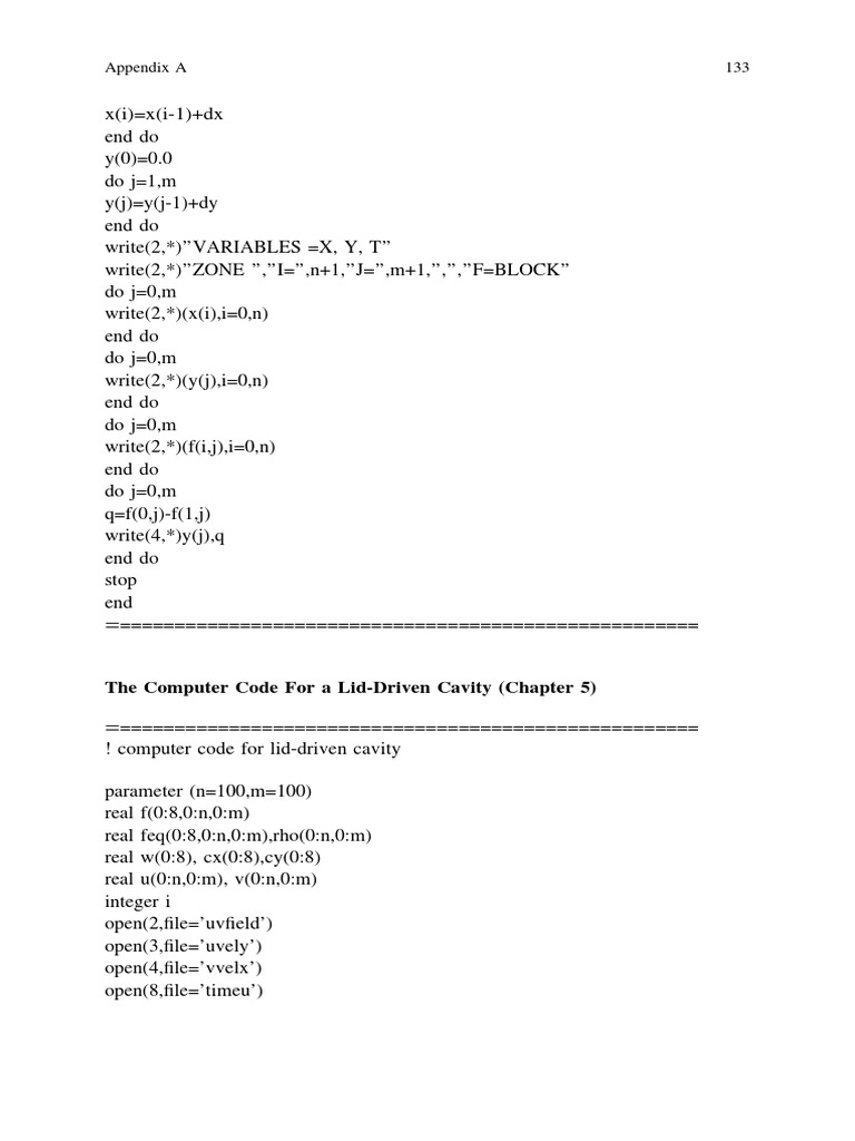 X (I) X (I-1) +DX: Appendix A 133 | PDF | Computer Programming ...