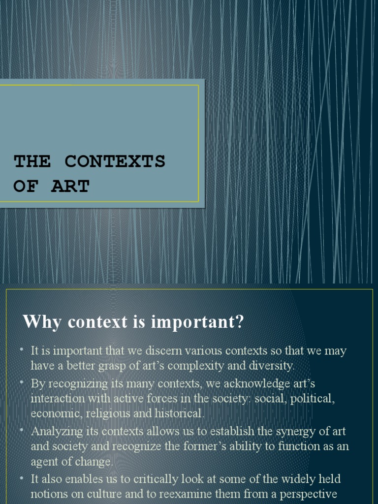 The Contexts of Art | PDF | Nature | Cognition