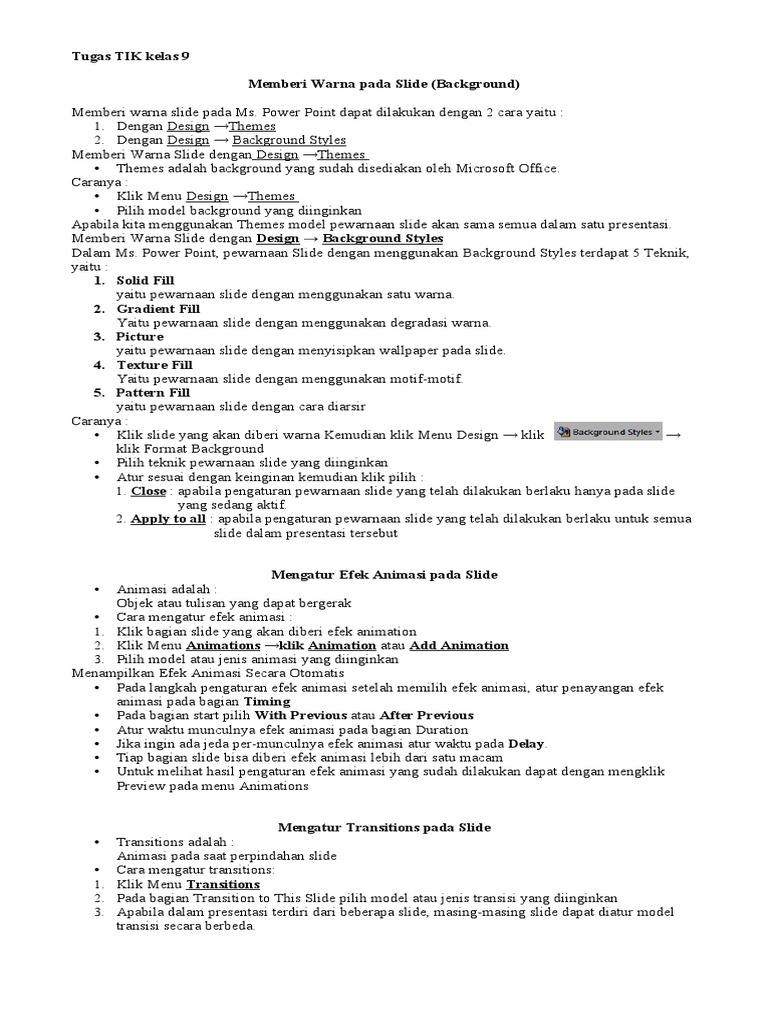 Tugas Tik Kelas 9 Pdf