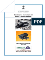 Point Machine FOR RAILWAY SIGNALING | PDF | Electric Motor | Clutch
