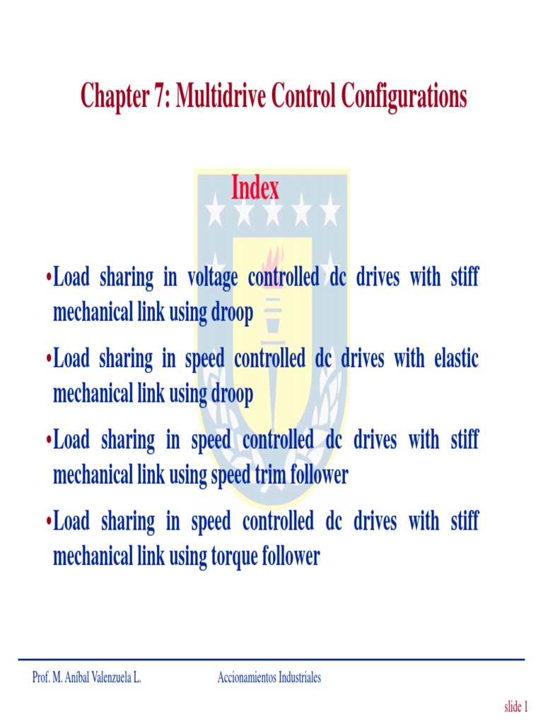Chapter 7: Multidrive Control Configurations: Index | PDF