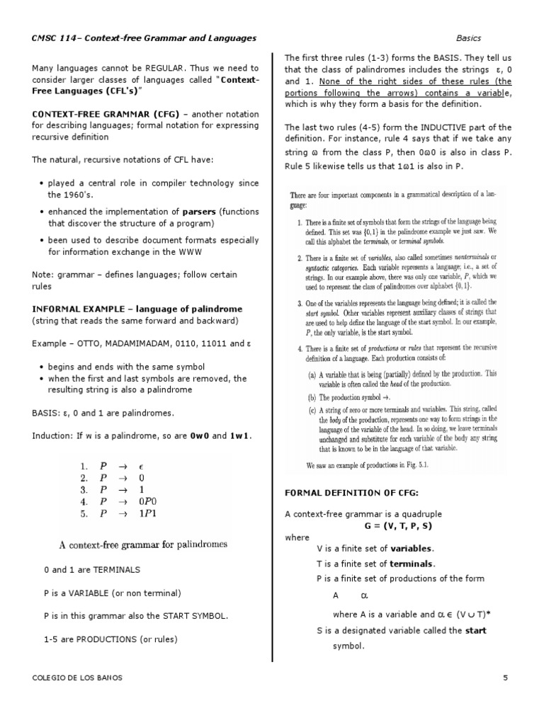 H5 Context Free Grammar | PDF | Parsing | Software Engineering