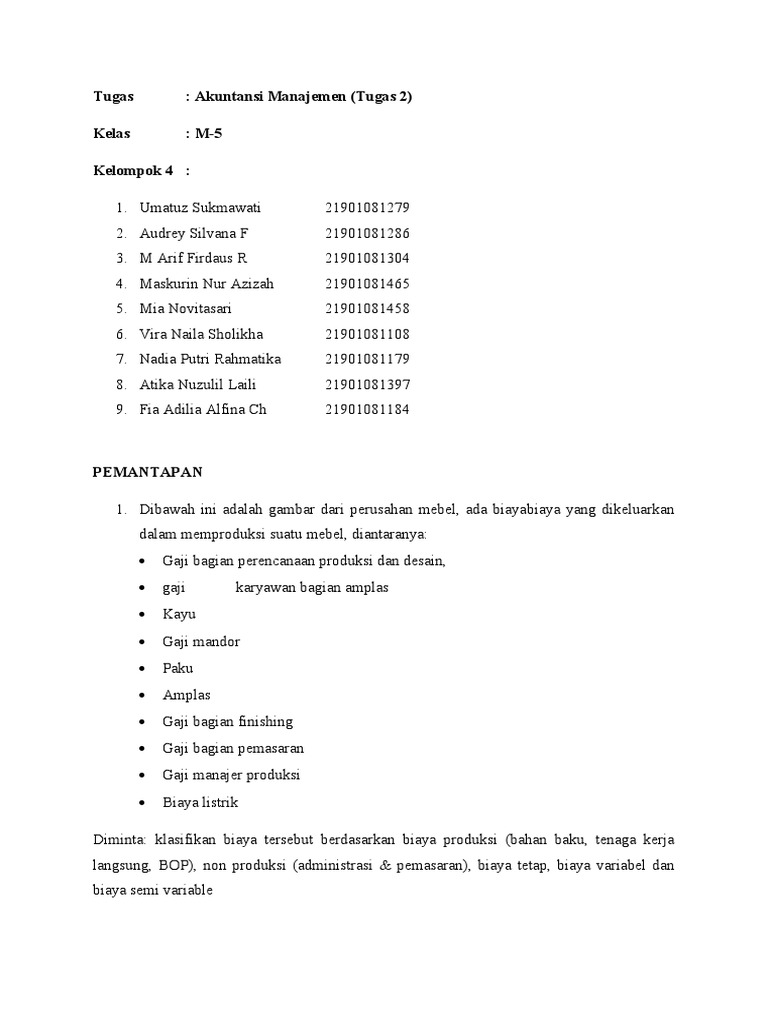 Tugas Akmen 2 (Kelompok 4) | PDF | Komputer | Teknologi & Rekayasa