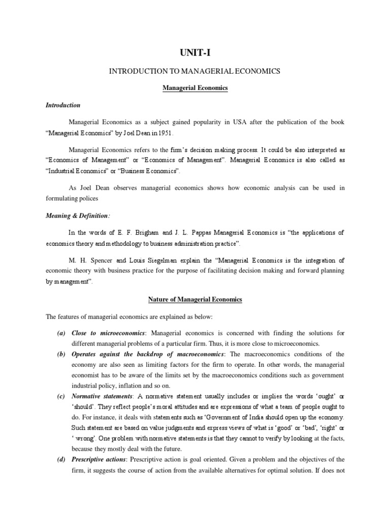 Unit - 1 EEFM | PDF | Demand | Elasticity (Economics)
