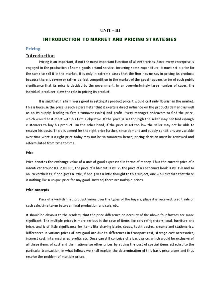 Unit - 3 EEFM | PDF | Monopoly | Oligopoly