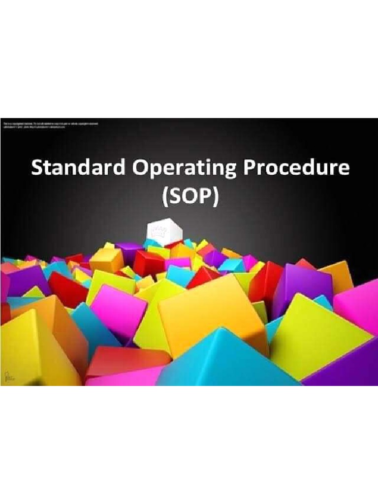 Standard Operating Procedure | PDF