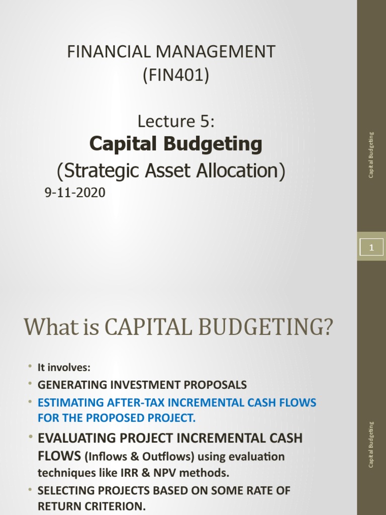 10.cap+budgeting Cash Flows-1 | PDF