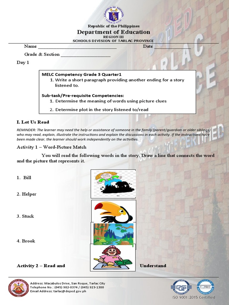 MODULE Grade 3 Competency 3 Quarter 1 | PDF | Behavior Modification ...