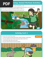 Free Animal Walk Cards for Kids | PDF