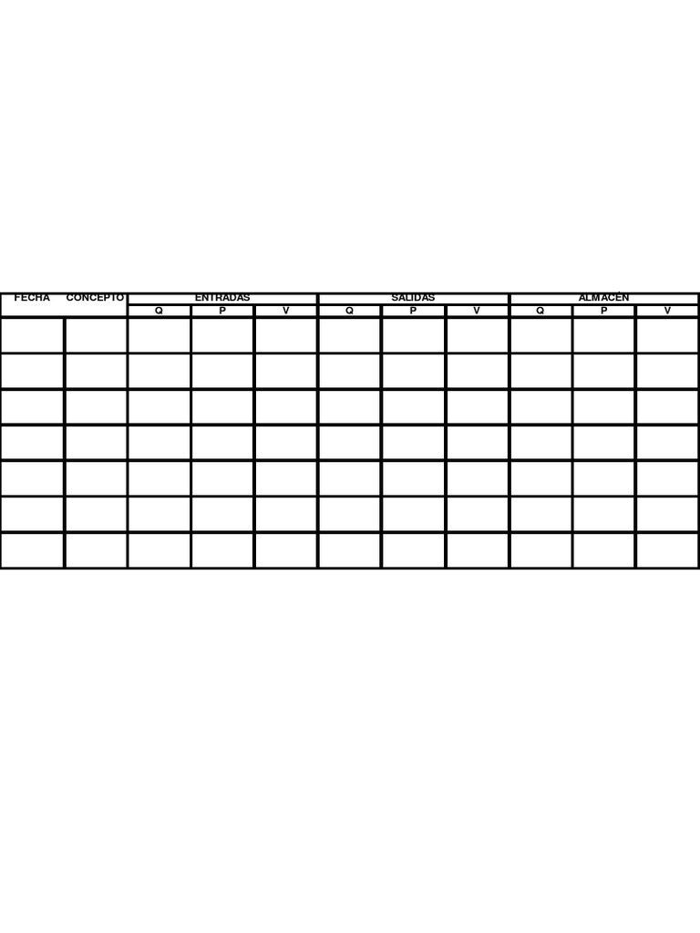 Plantilla Fifo | PDF