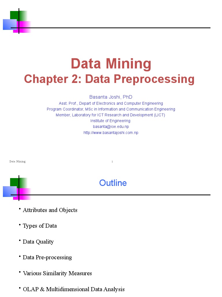 Data Mining CH2 | Download Free PDF | Level Of Measurement | Metrology