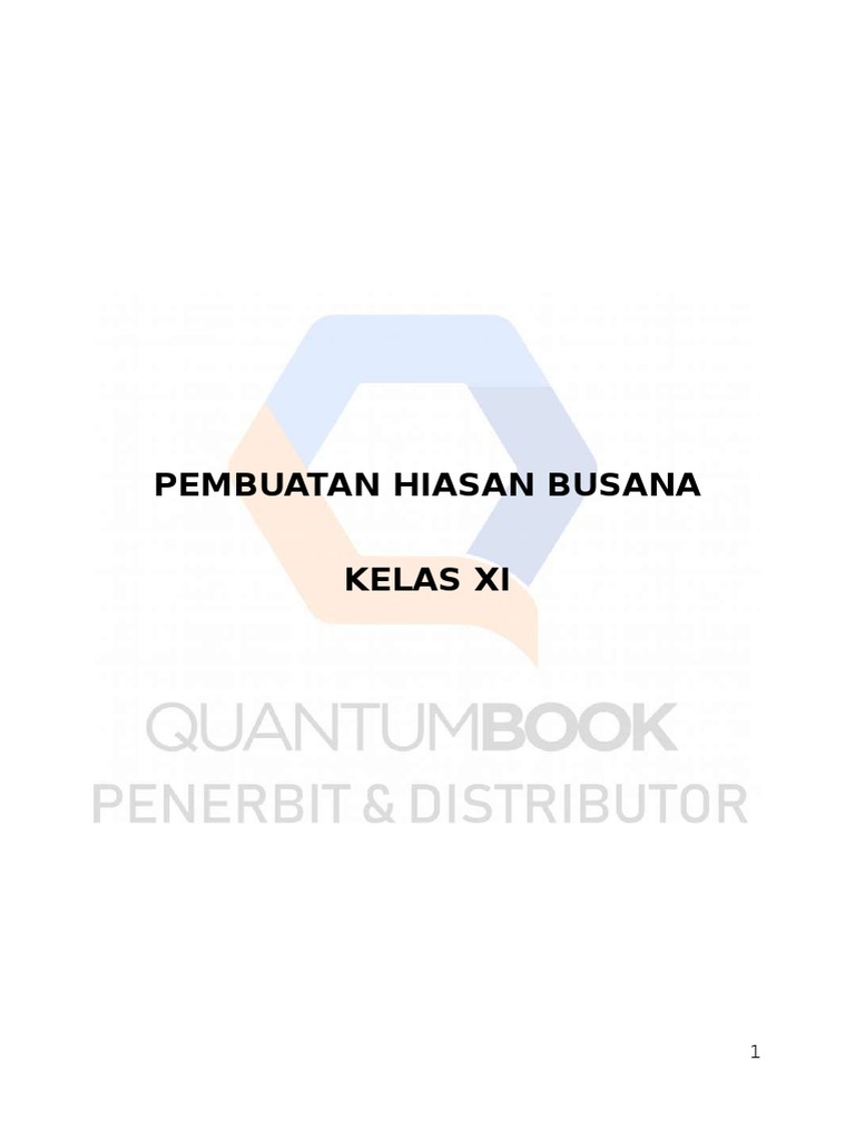 Teknik Sulaman Hiasan Busana | PDF