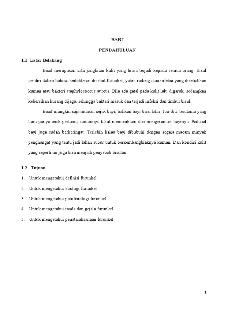 Makalah Bisul | PDF | Kesehatan Holistik | Sains & Matematika