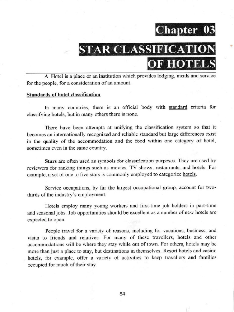 4-Star Hotel Classification Standards | PDF | Bed And Breakfast | Resort