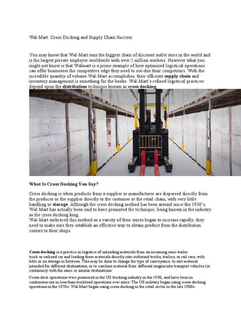 What Is Cross Docking You Say? | Download Free PDF | Electronic Data ...