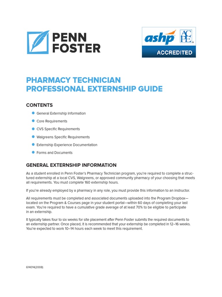 Internship Pen Foster | PDF | Hepatitis B | Pharmacy