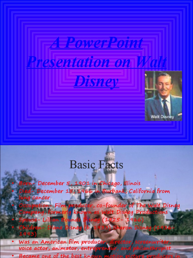 Walt Disney: Key Facts and Achievements | PDF | Walt Disney | Cartoon