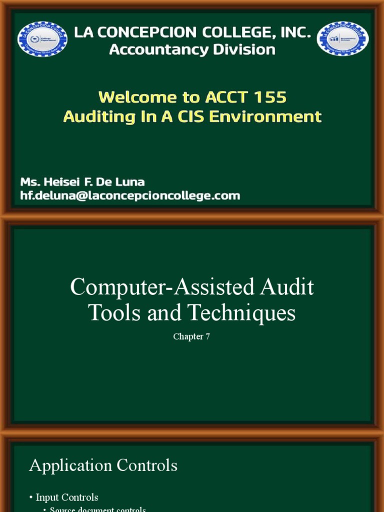 Chapter 7 Computer-Assisted Audit Tools and Techniques | PDF | Audit ...