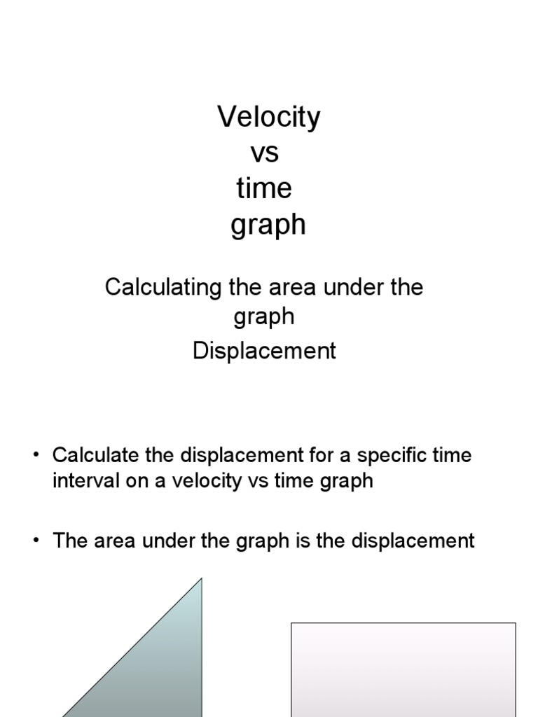 Velocity Vs Time Graph-Area Under The Curve | PDF | Velocity | Length