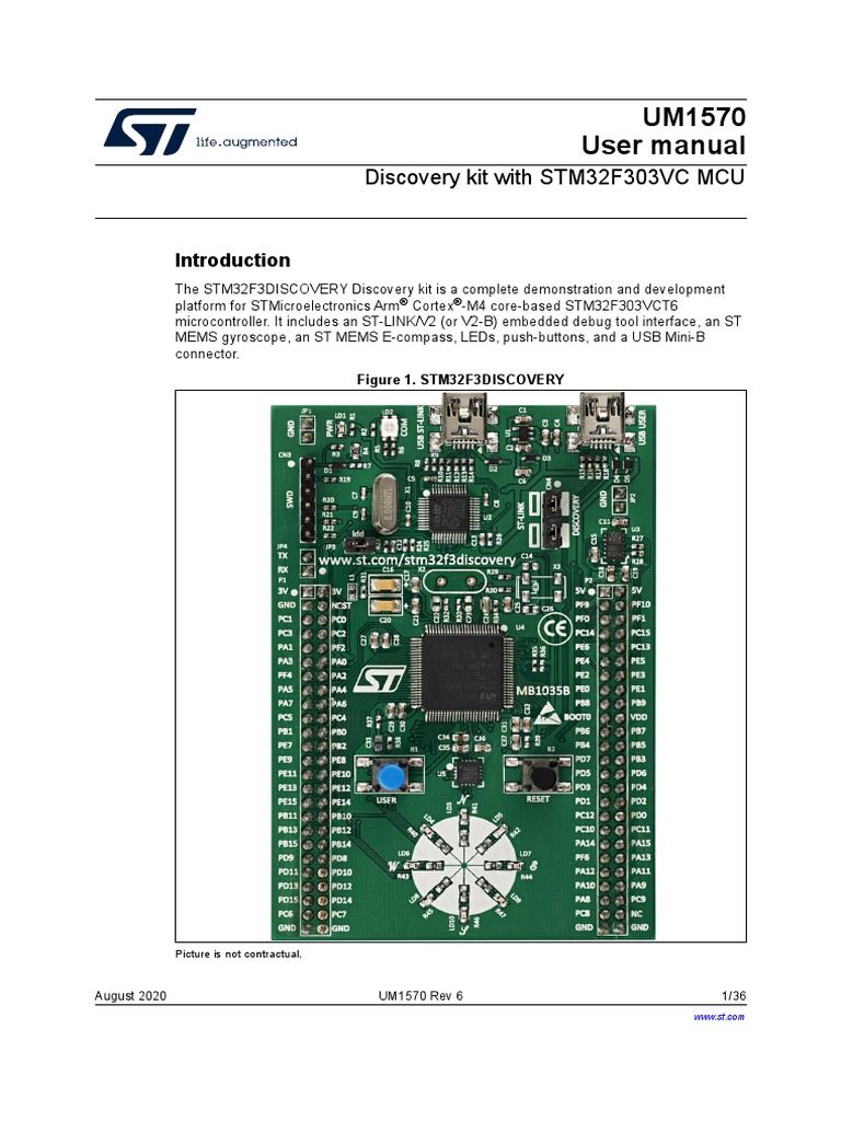 STM32F3DISCOVERY - User Manual | PDF | Manufactured Goods | Computer Architecture