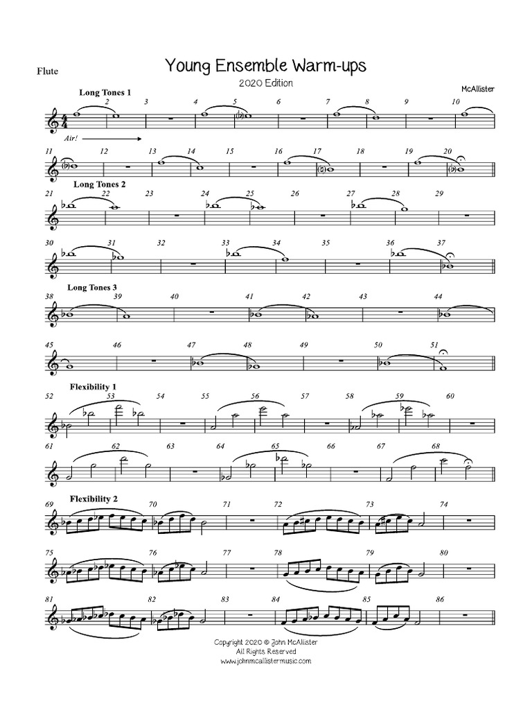 Ensemble Warm Up | PDF