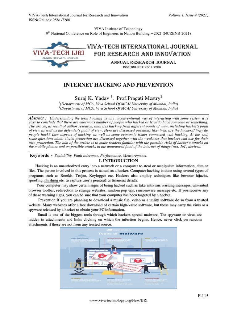 Internet Hacking: Risks and Prevention | PDF | Antivirus Software ...