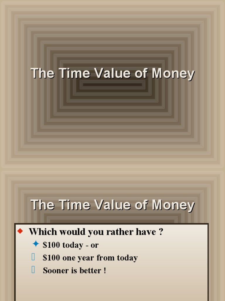 Time Value of Money | PDF | Time Value Of Money | Present Value