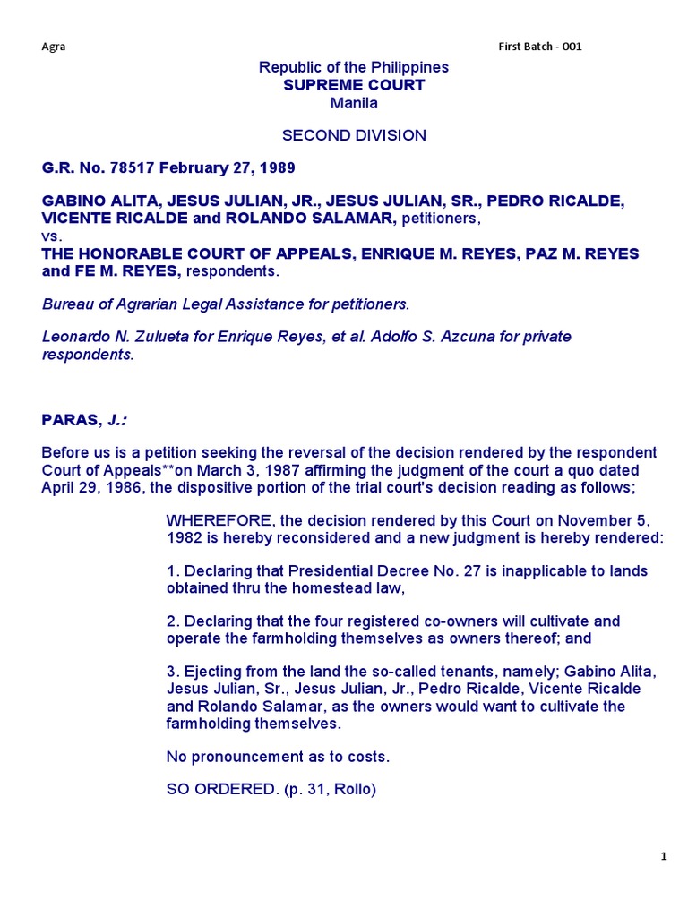 Alita Vs CA | PDF | Lawsuit | Justice