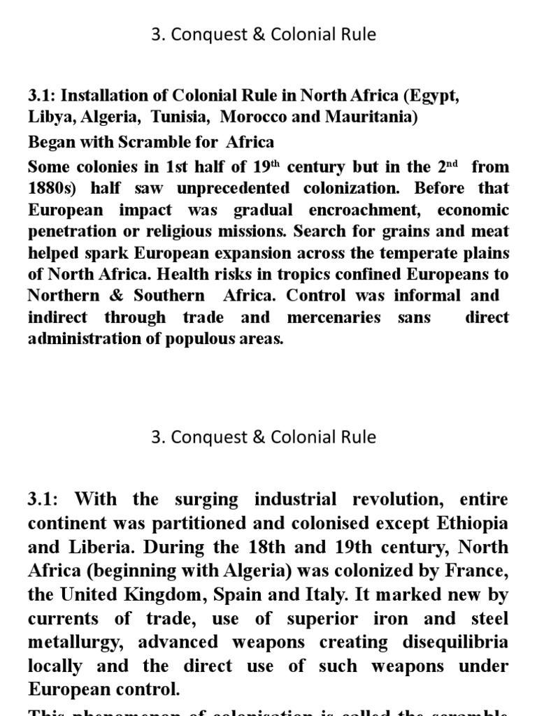 Chaptre 3 Conquest and Colonial Rule | PDF | British Empire | Colonialism